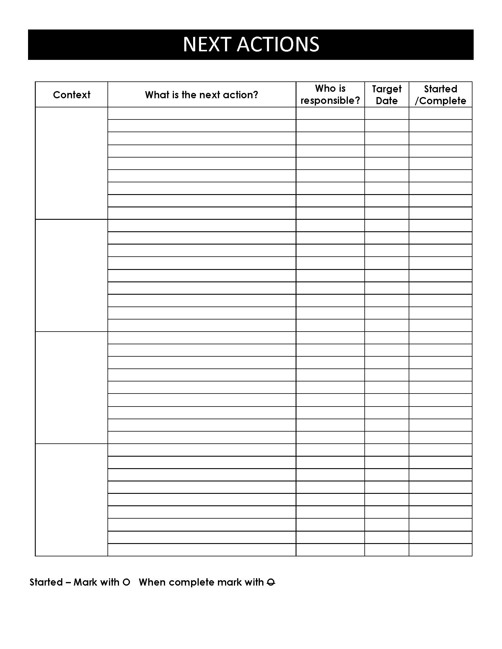 Getting Things Done (GTD) Step-by-Step | Free GTD Planner