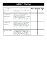 Getting Things Done (GTD) Step-by-Step | Free GTD Planner