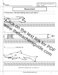 Measurement Worksheets 2Nd Grade