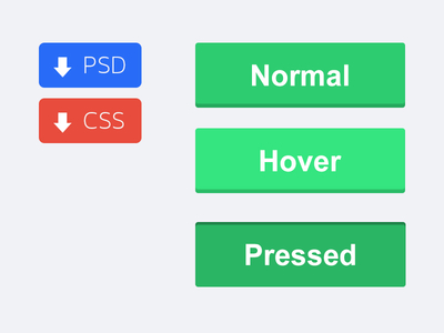 15+ Free Flat Designed UI Buttons For Front-end Developer - 365 Web ...