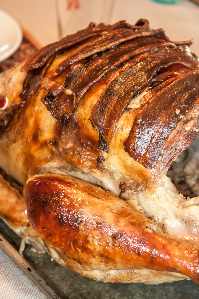Serve a Bacon Basted Turkey for Thanksgiving - 3 Quarters Today