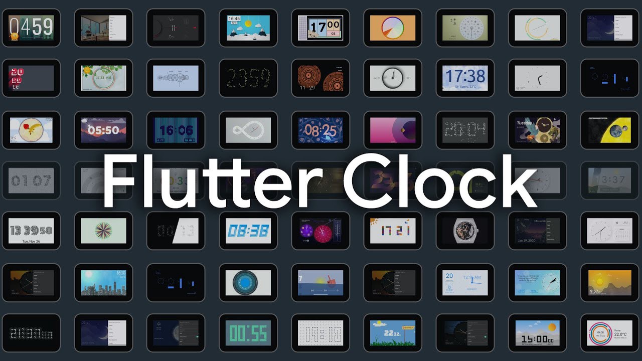 Flutter reveals smart display clock face competition winners - 9to5Google
