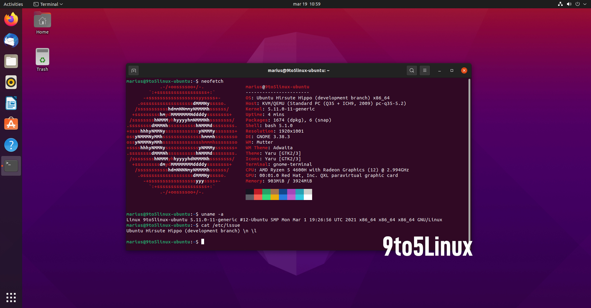 Ubuntu 21.04 (Hirsute Hippo) Is Now Powered by Linux Kernel 5.11 - 9to5Linux
