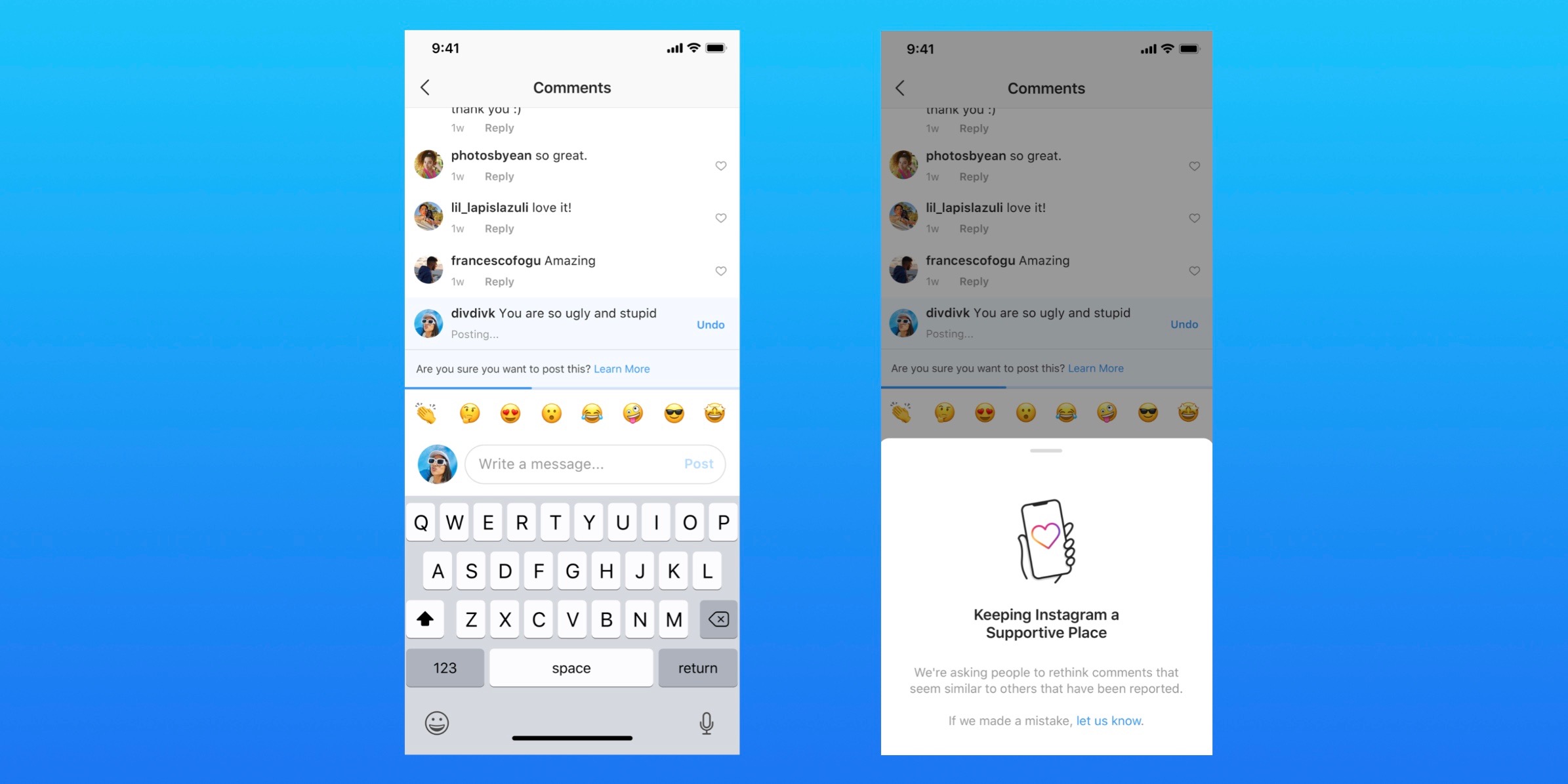 Instagram has a plan to defeat online bullying and negative comments ...