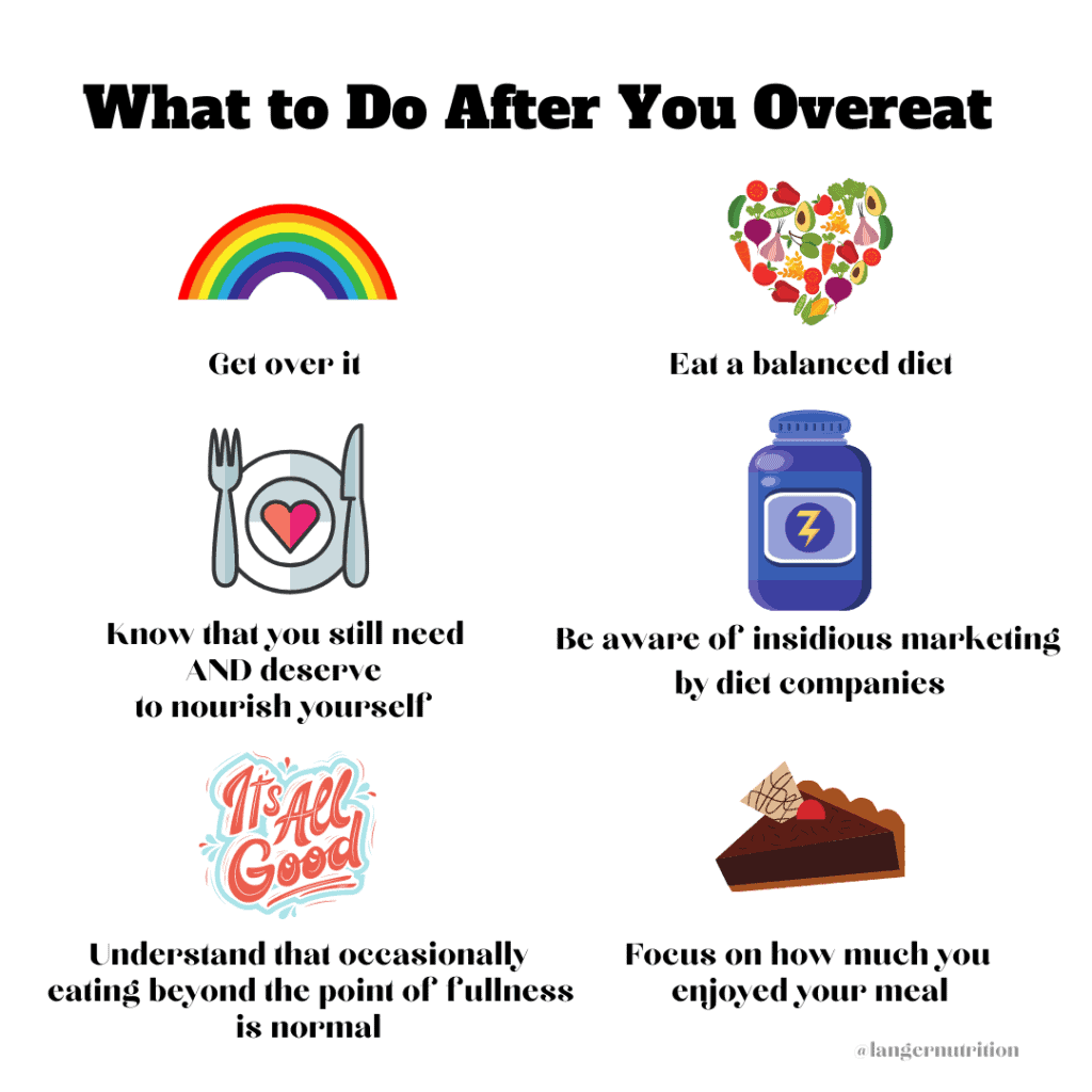 6 Tips On How To Get Back On Track After Overeating