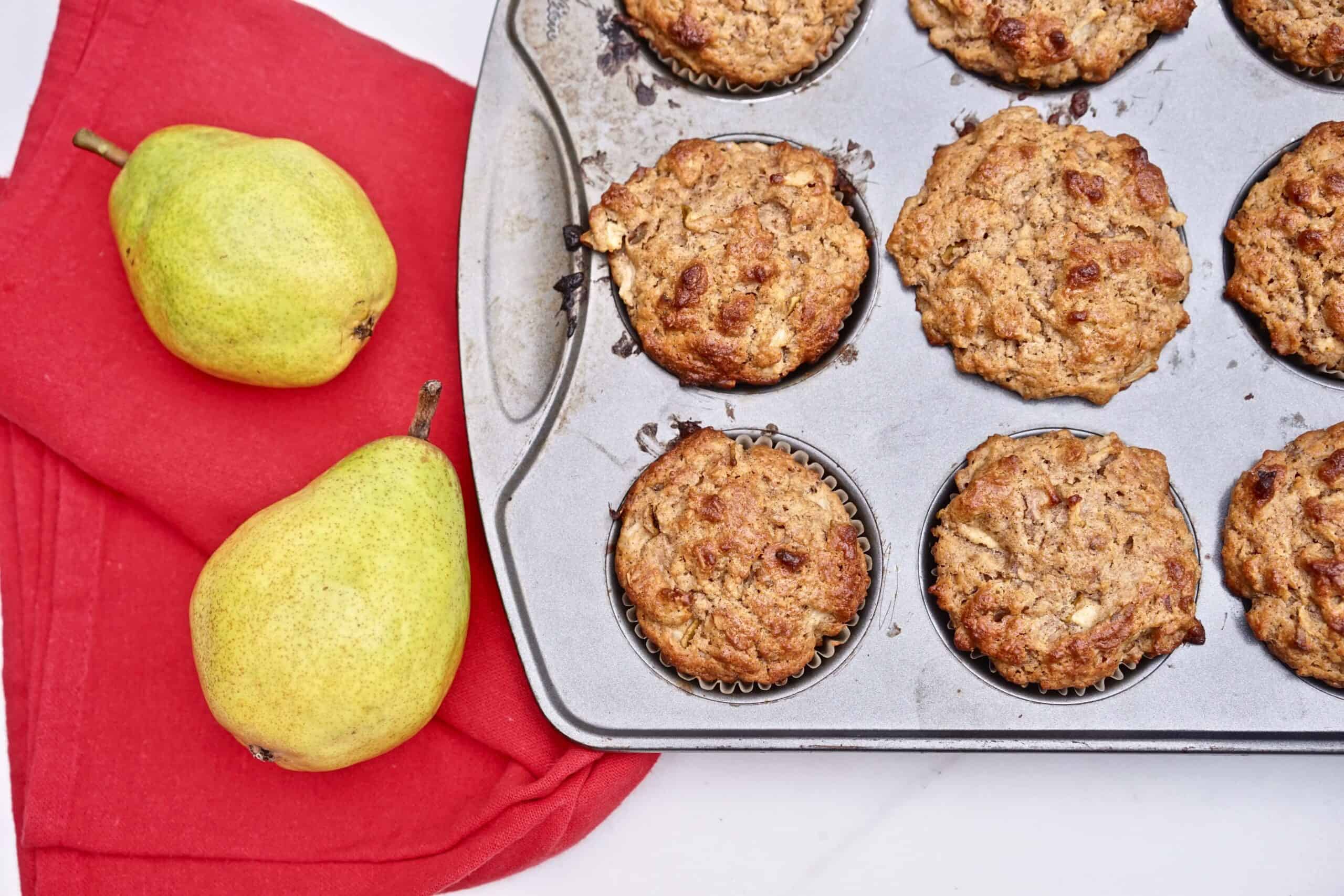 Sweet and delicious pear spice muffin recipe