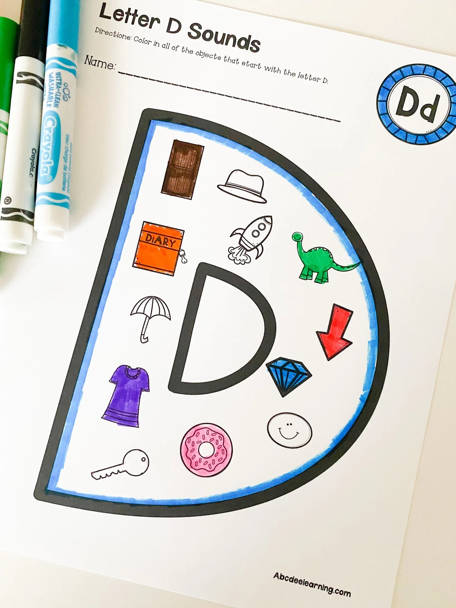 15 EASY Letter D Activities (2021) - ABCDee Learning