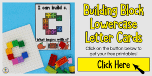 Building Blocks Lowercase Letter Cards For Letter Recognition