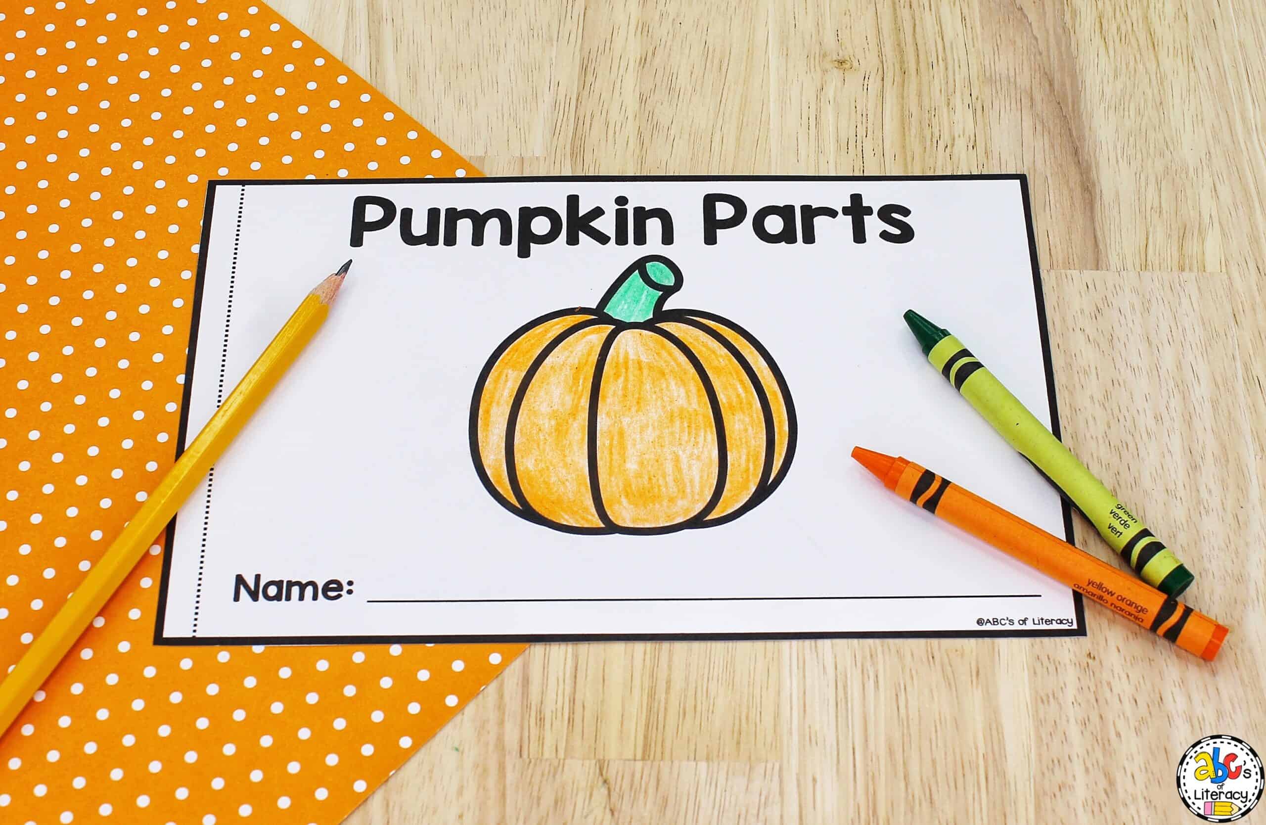 Libro de las partes de una calabaza: Libro imprimible para lectores ...