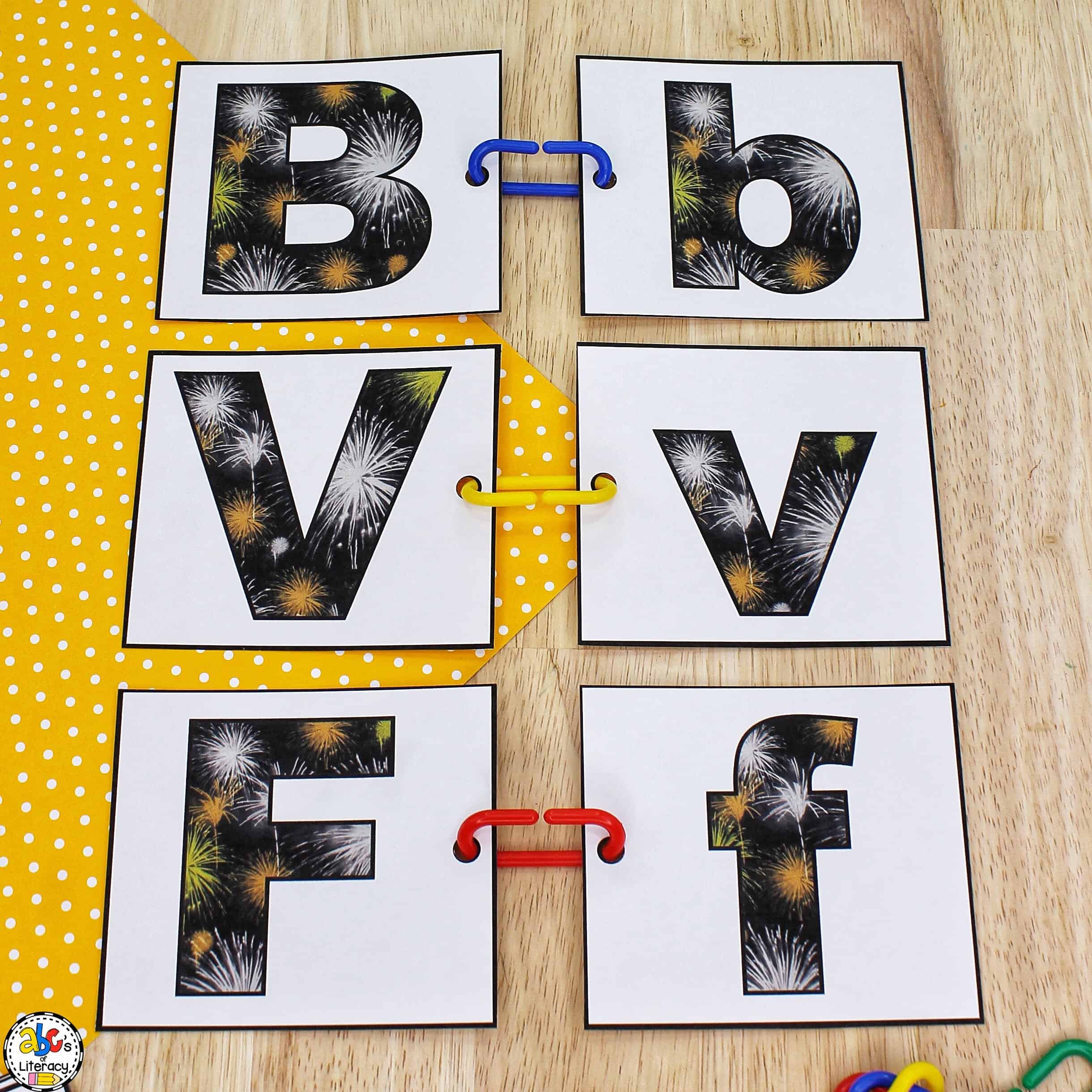New Year's Letter Match Activity: Letter Recognition Activity
