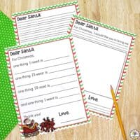 Letter to Santa Template: Holiday Writing Activity for Kids