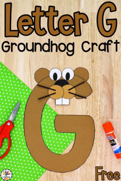 Letter G Groundhog Craft