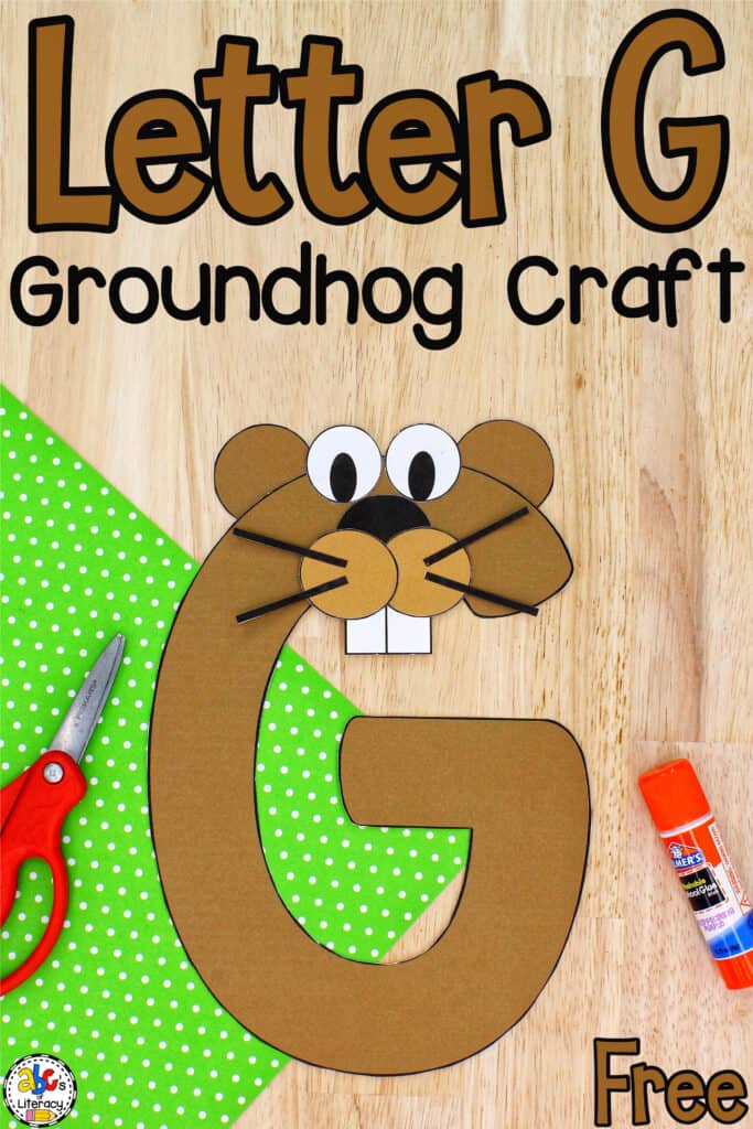 Letter G Groundhog Craft
