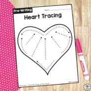 Heart Tracing Worksheet Heart Tracing Worksheet