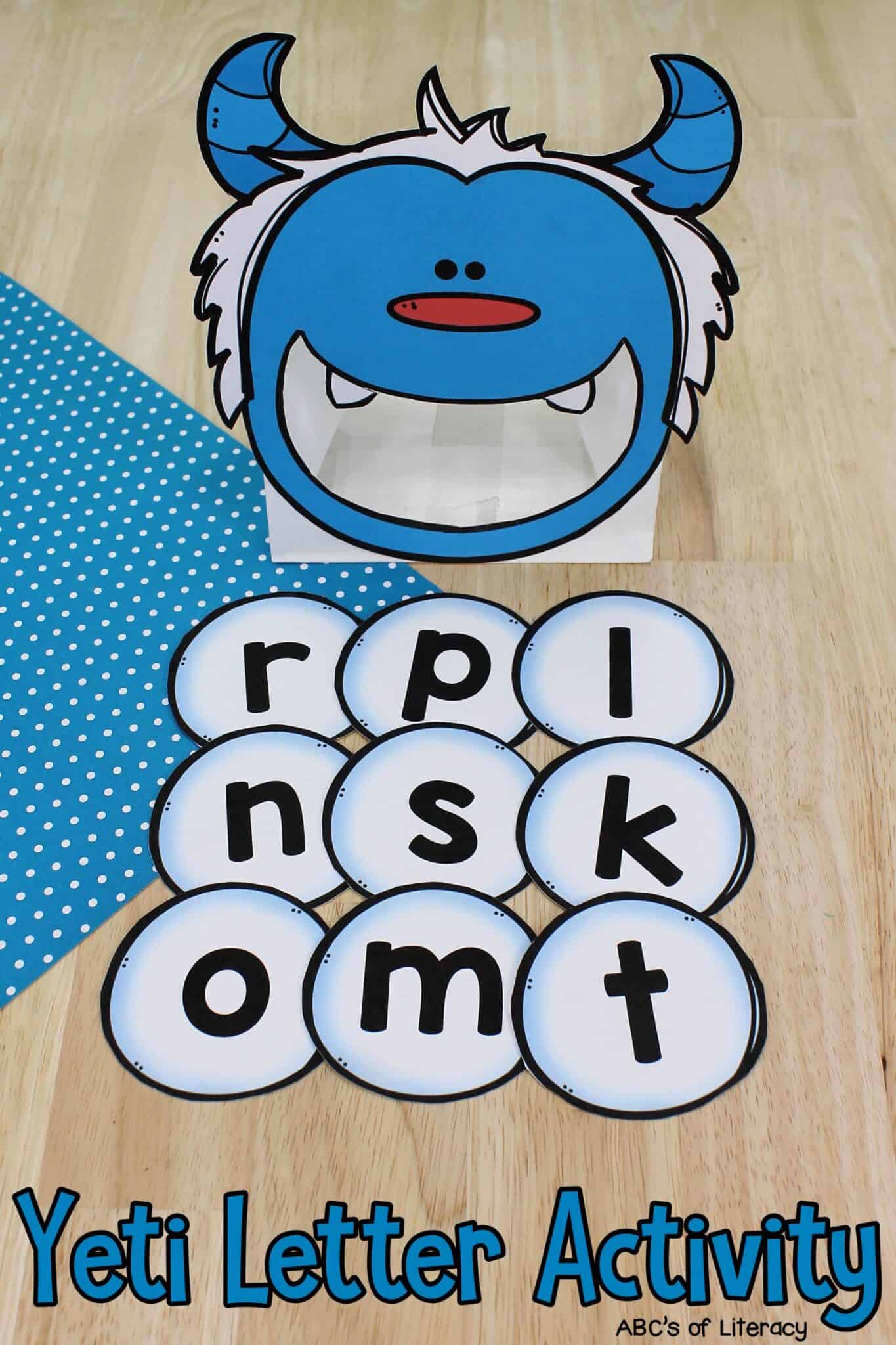 Yeti Letter Recognition Activity