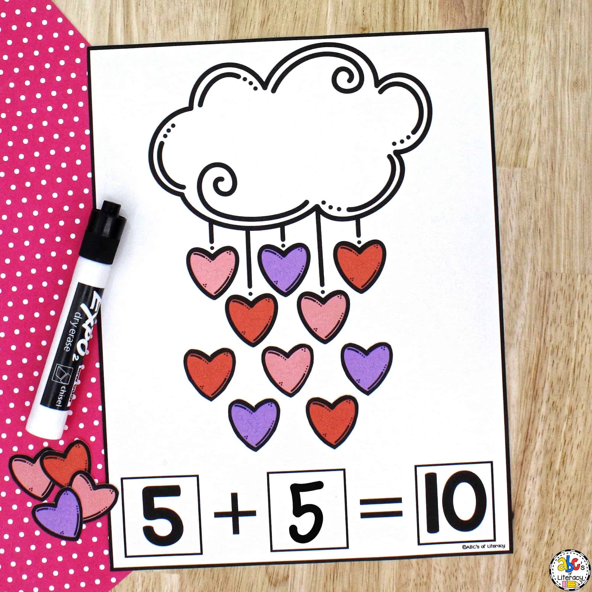 Love Monster Puppet Craft with Free Template