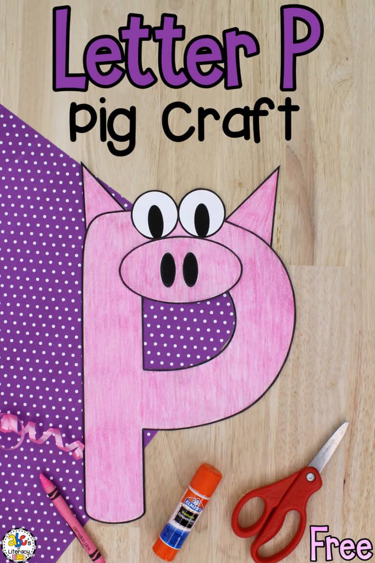 Letter P Pig Craft