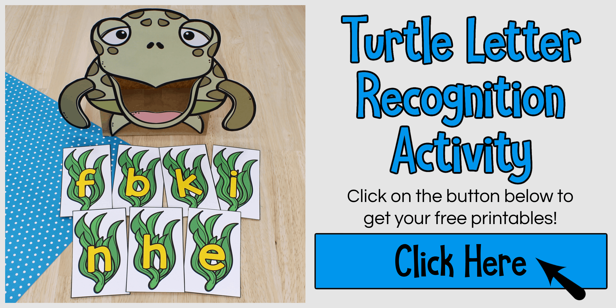 Sea Turtle Letter Recognition Activity