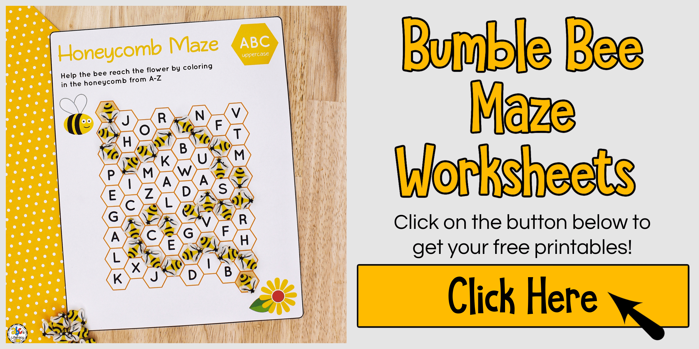 Bumble Bee Maze Worksheets
