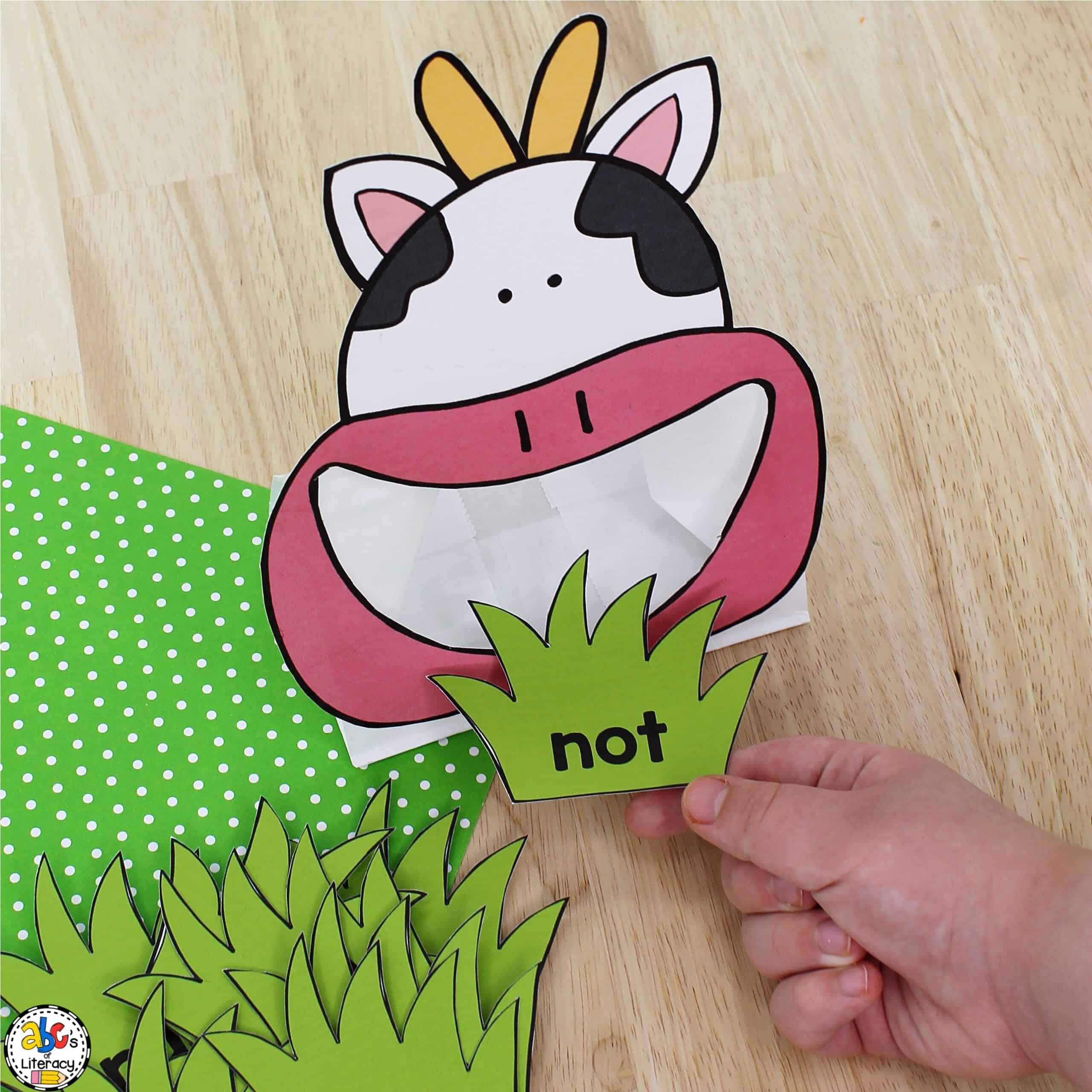 Cow Sight Words Activity for Beginning Readers (Free Printables)