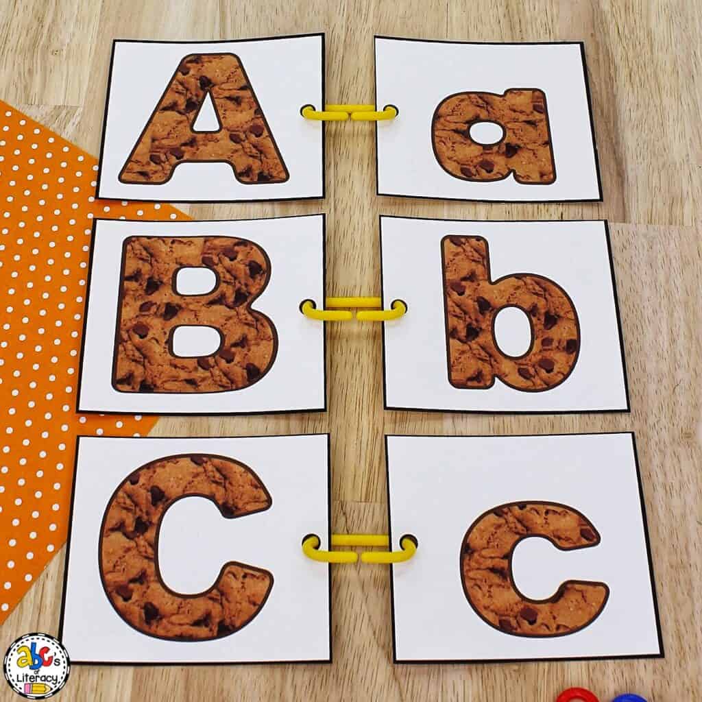 Chocolate Chip Cookie Letter Match Activity for Pre-Readers
