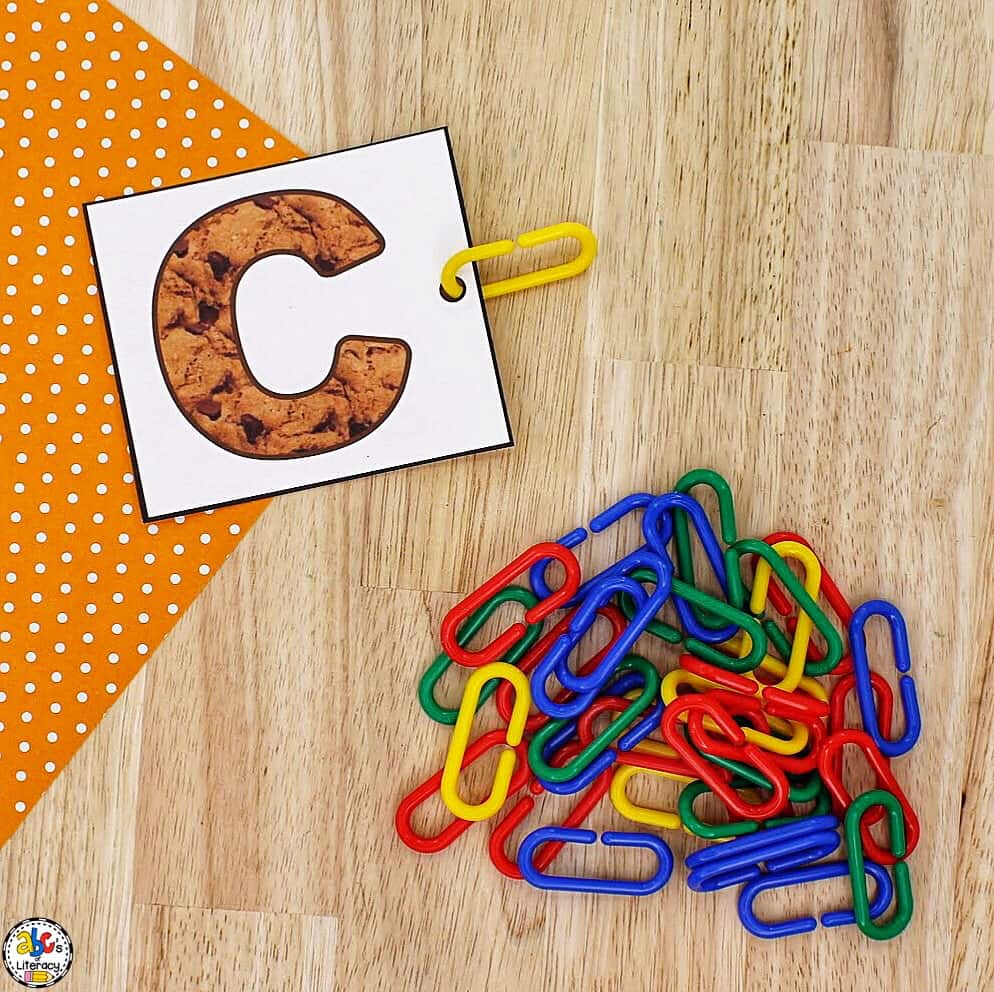 Chocolate Chip Cookie Letter Match Activity for Pre-Readers