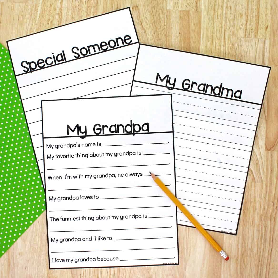 Grandparents Day Writing Craft