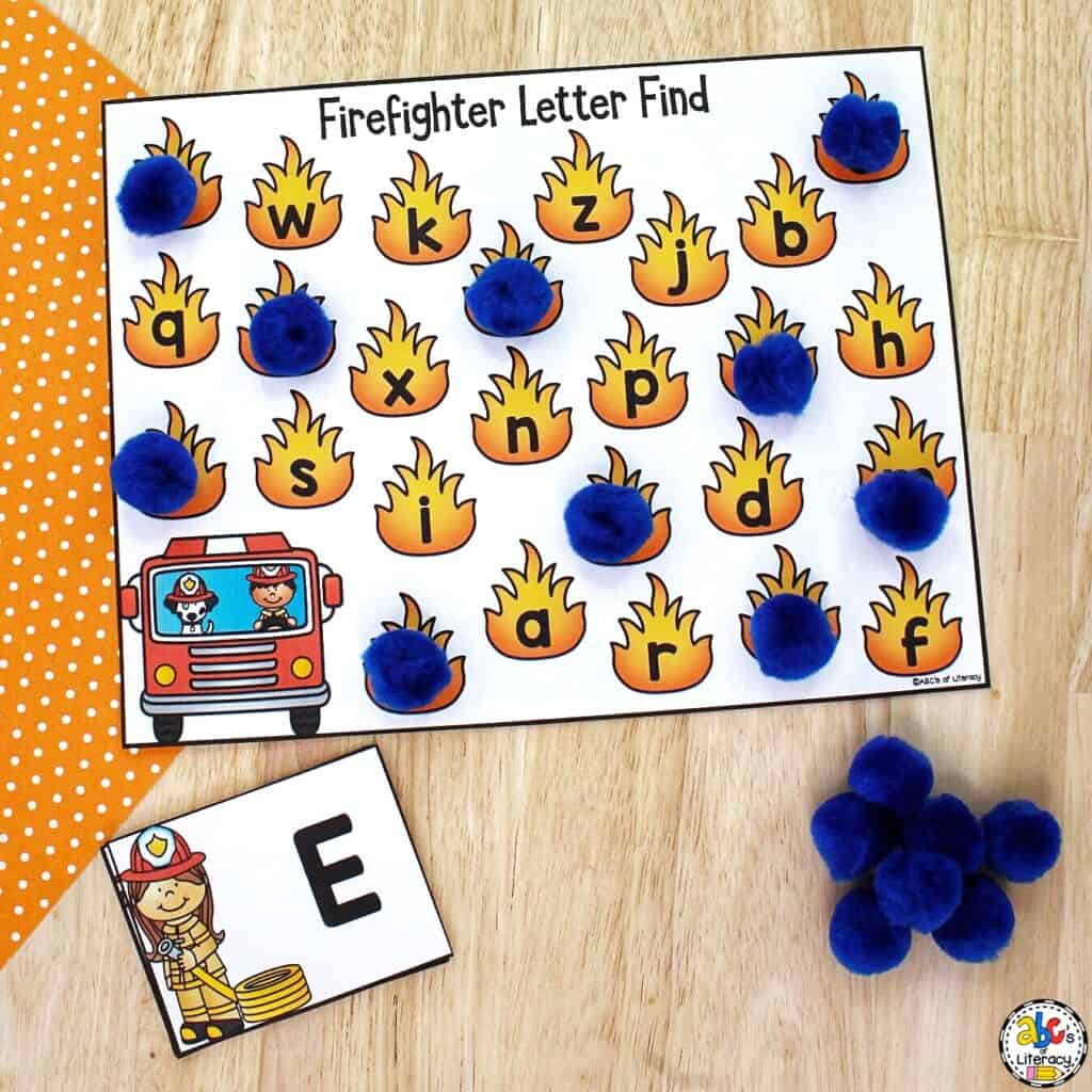 Firefighter Letter Find Activity