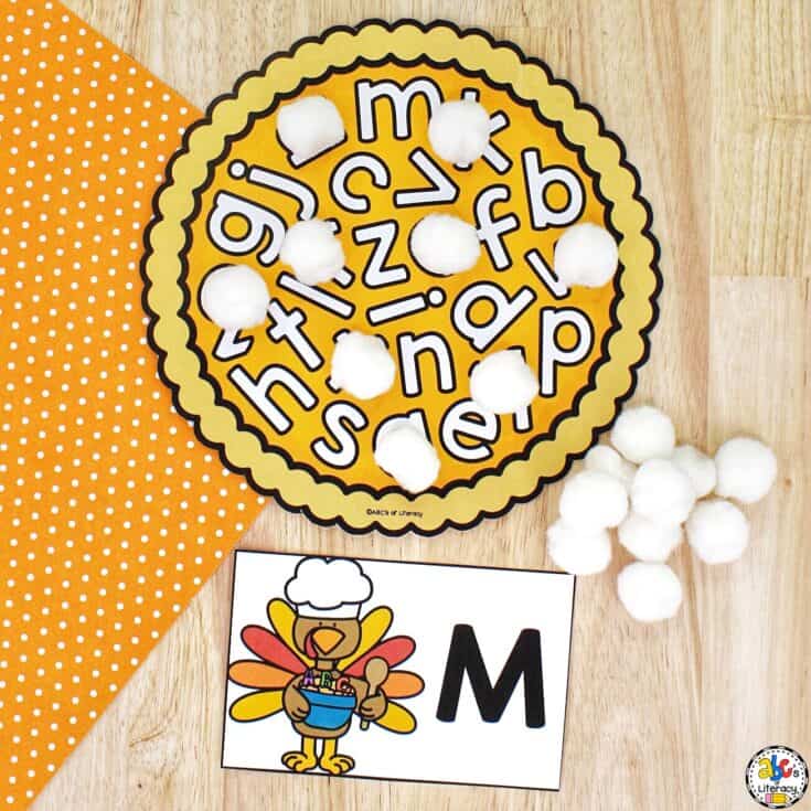 Pumpkin Pie Letter Search Activity