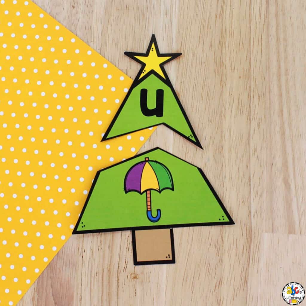 Christmas Tree Beginning Sound Puzzles