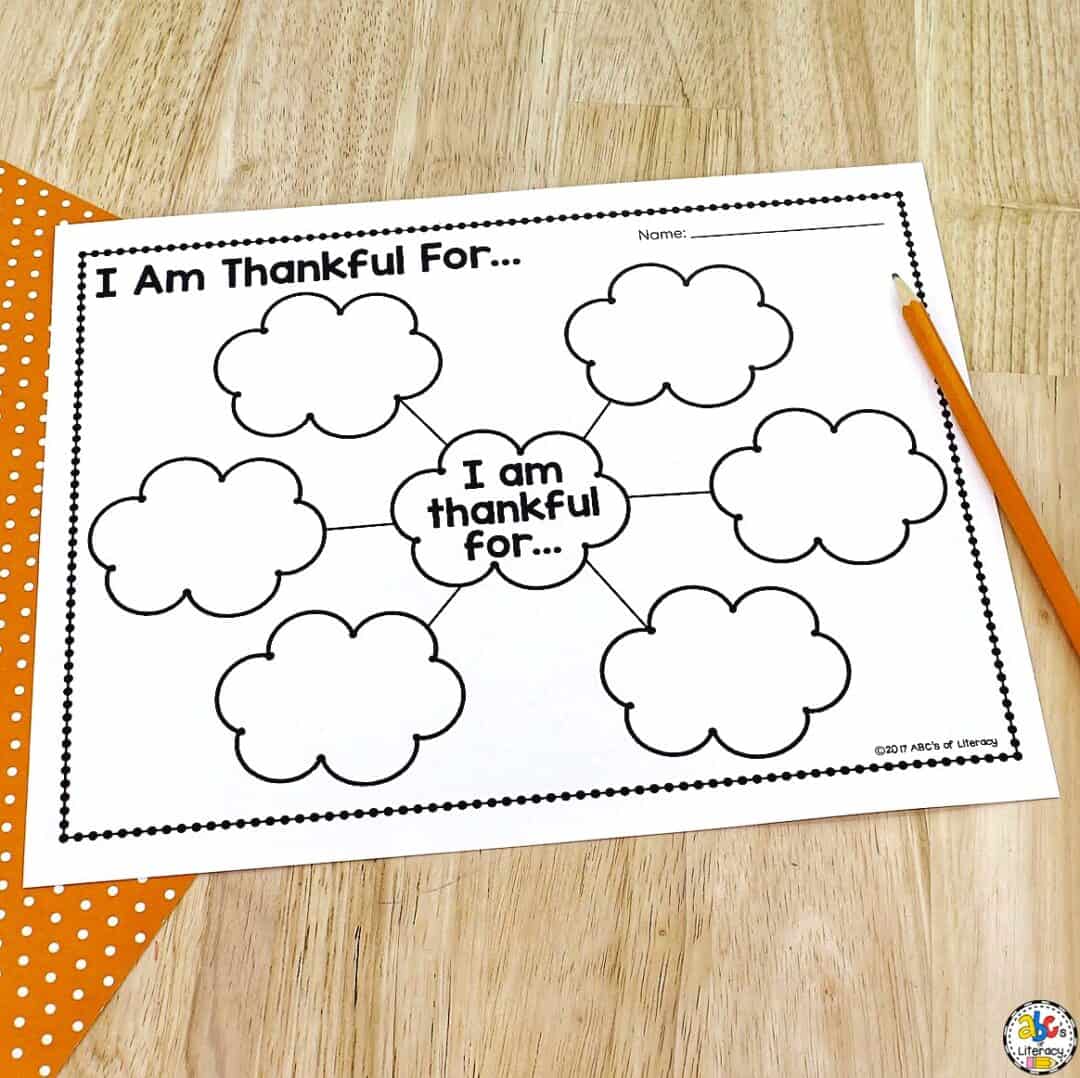 “I Am Thankful For..” Turkey Craft and Writing Activity