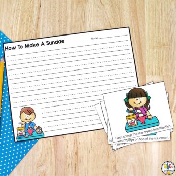 Sundae Sequencing Worksheets
