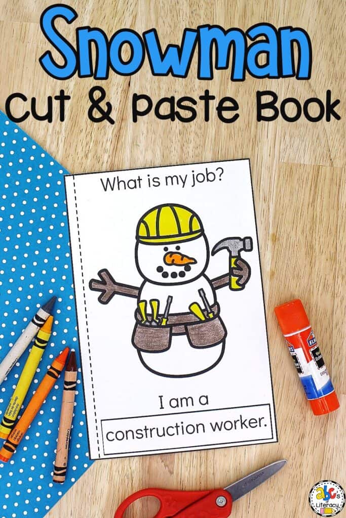 Snowman Cut & Paste Book