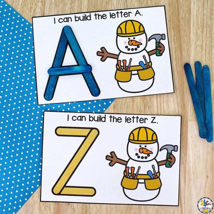 Snowman Letter Recognition Activity Archives - ABC's of Literacy