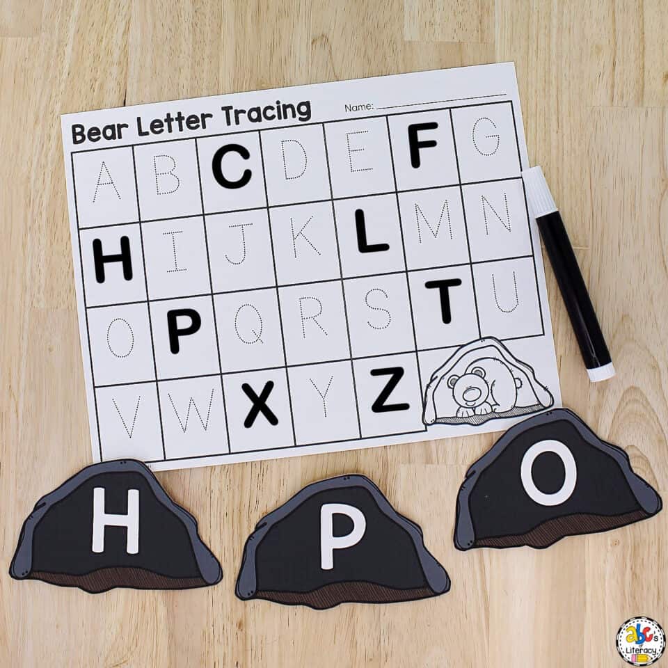 Hibernating Bear Alphabet Game