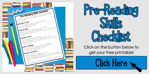 Pre-Reading Skills and Reading Readiness Skills for Pre-Readers
