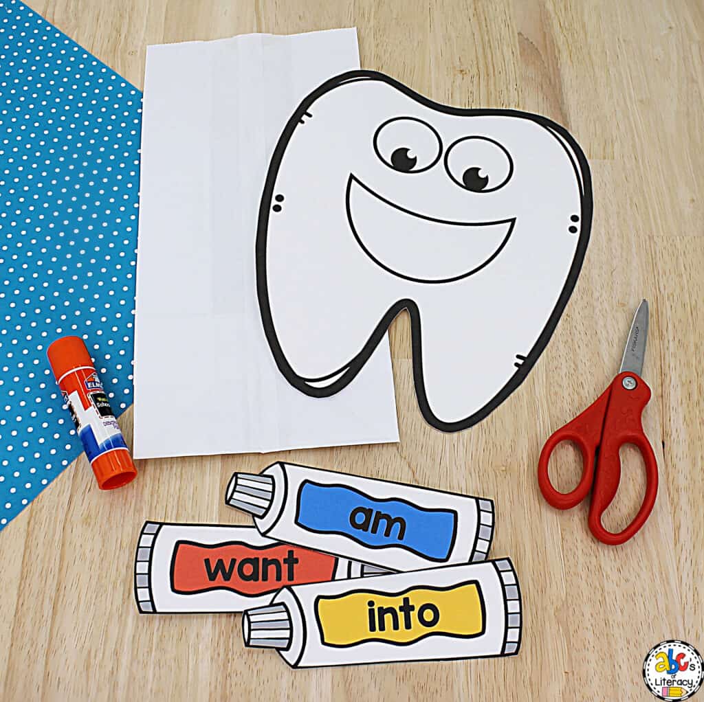 Tooth Sight Word Activity