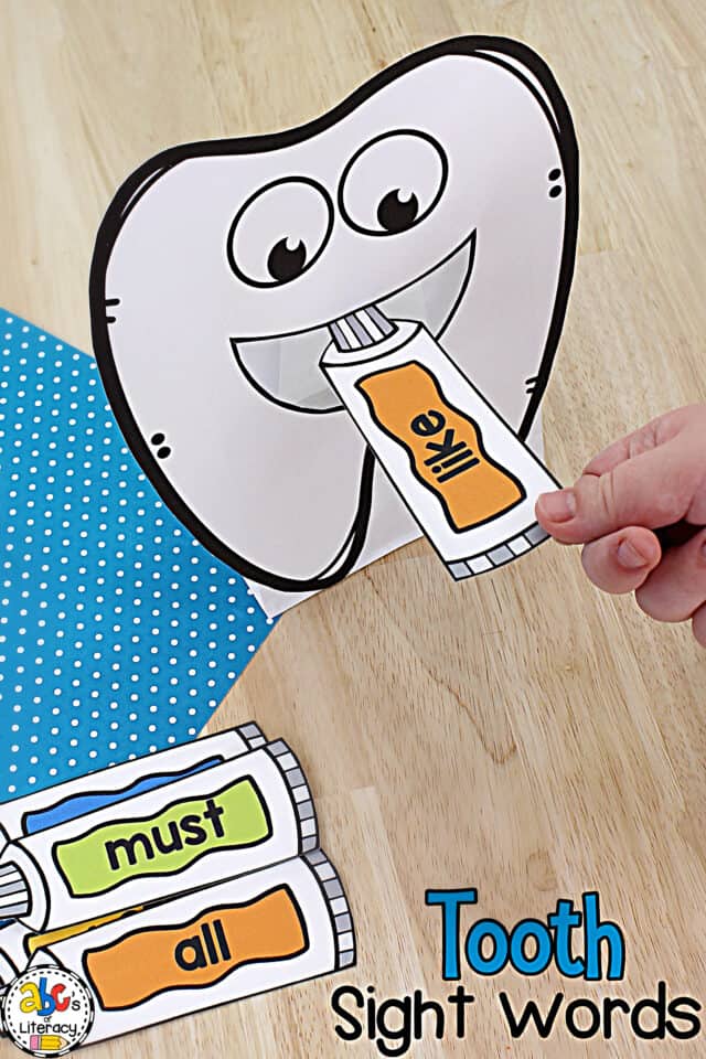Tooth Sight Word Activity