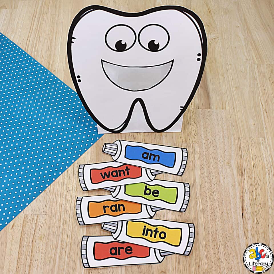 Tooth Sight Word Activity