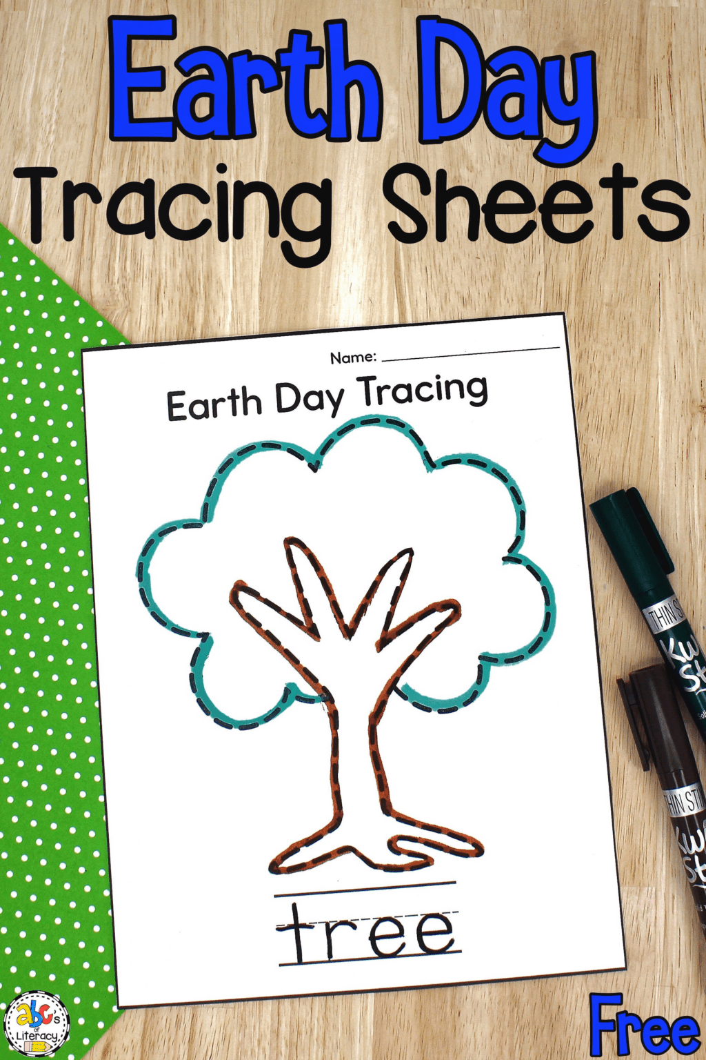 Earth Day Tracing Worksheets