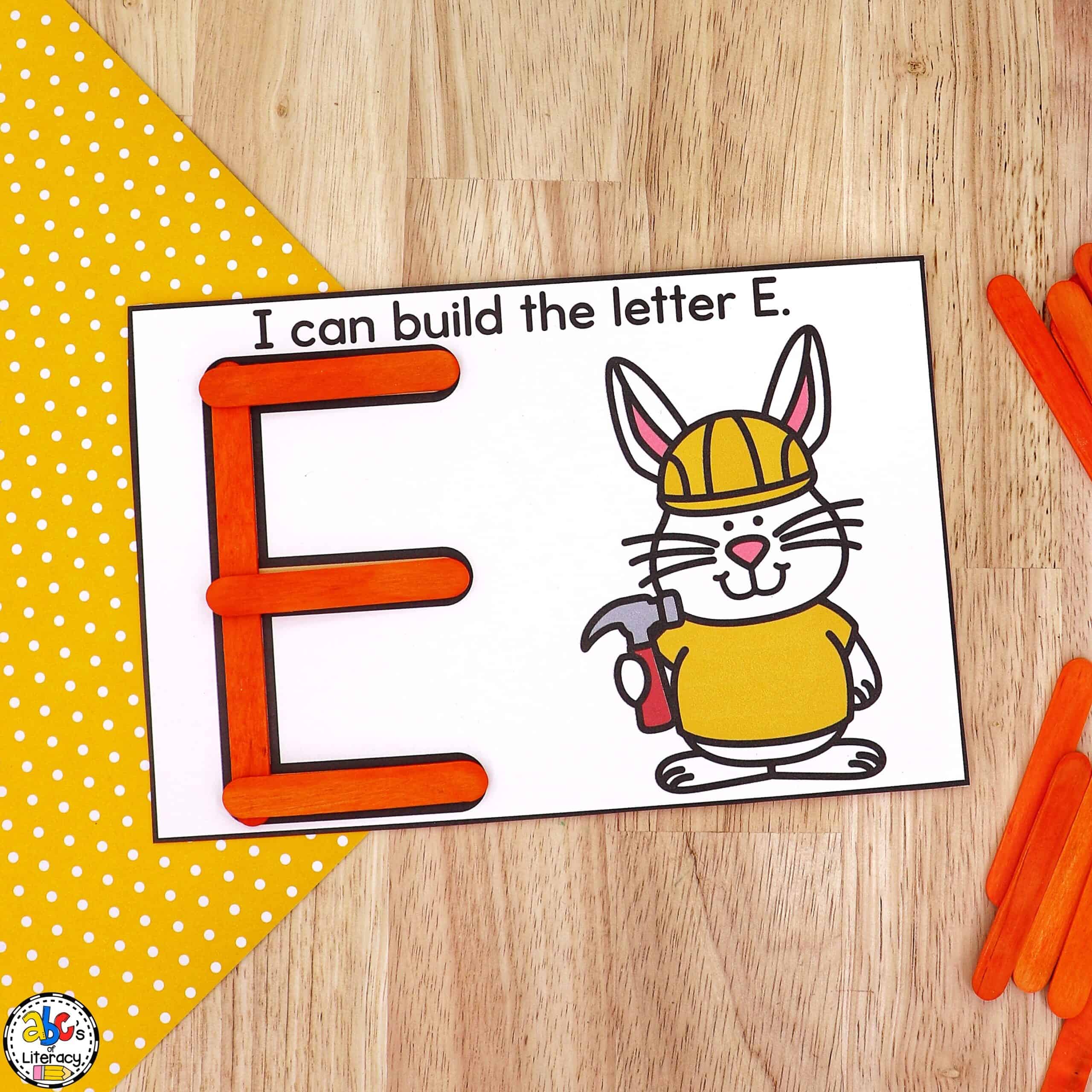 Easter Building Letters Activity