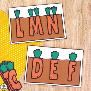Carrot Letter Order Activity