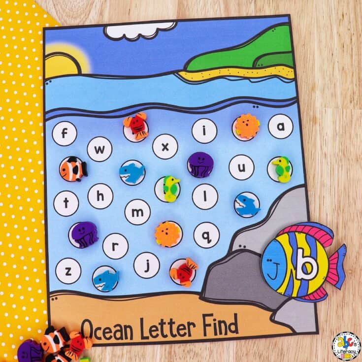 Ocean Letter Find Activity