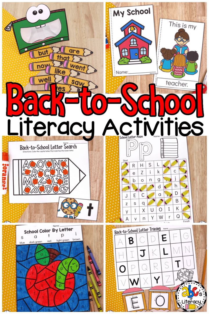 Back to School Literacy Activities
