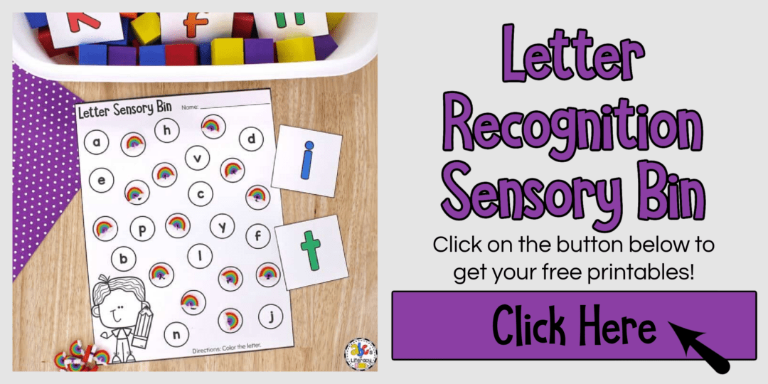 Letter Recognition Sensory Bin