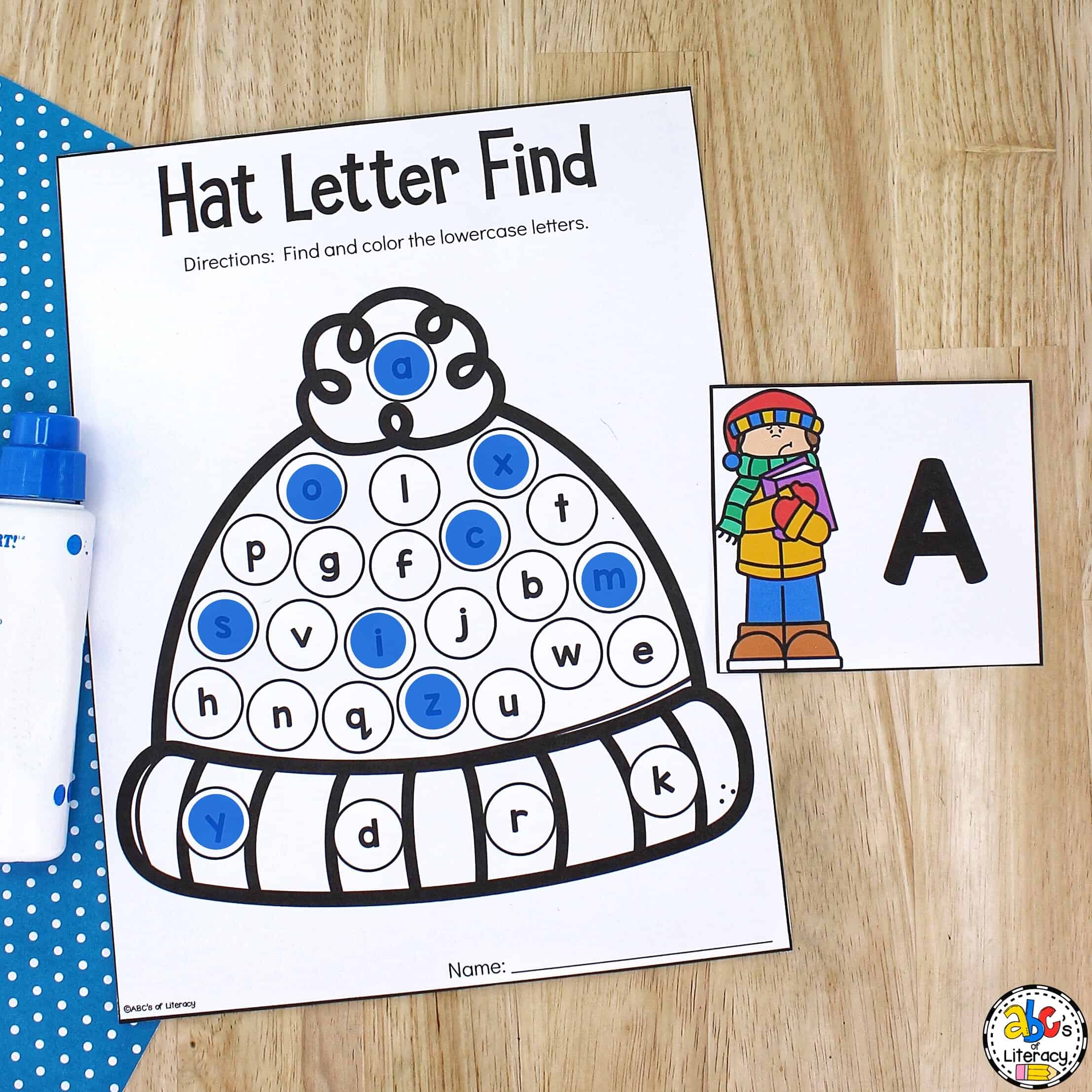 Hat Letter Find Activity