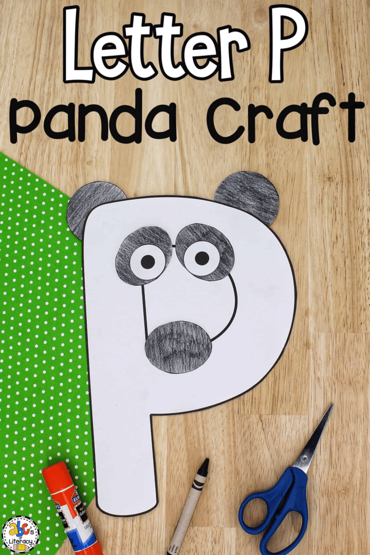 Letter P Panda Craft