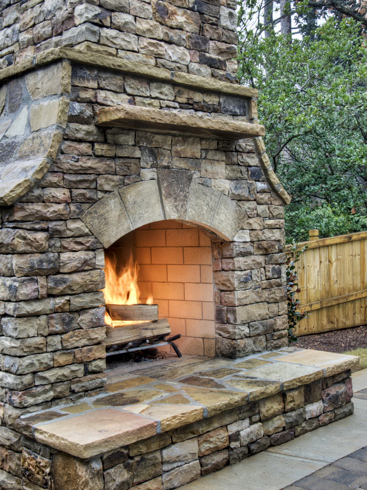 Building Outdoor Fireplace Cinder Block | Home Design Ideas