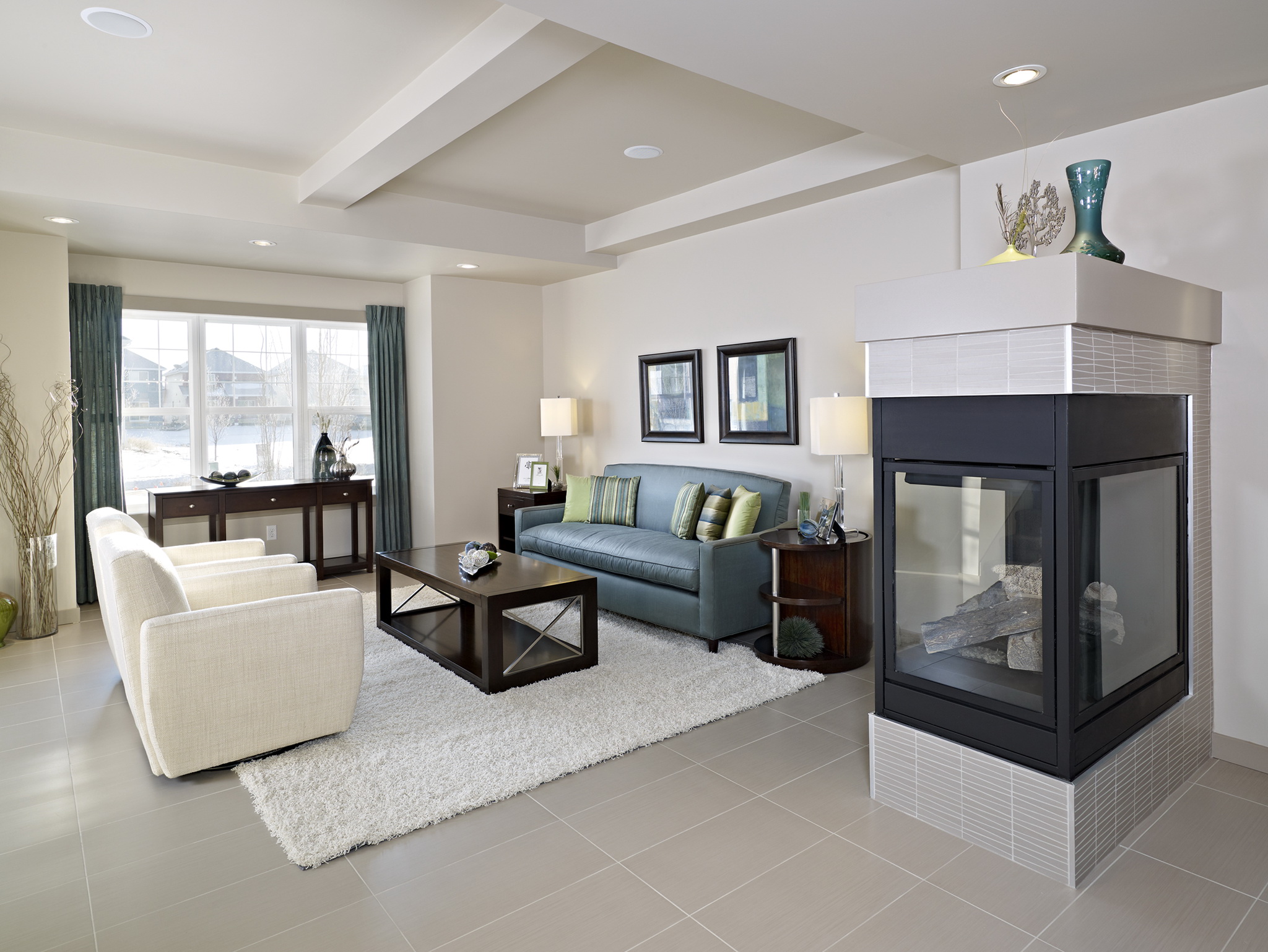 Three Sided Fireplace Ideas | Home Design Ideas