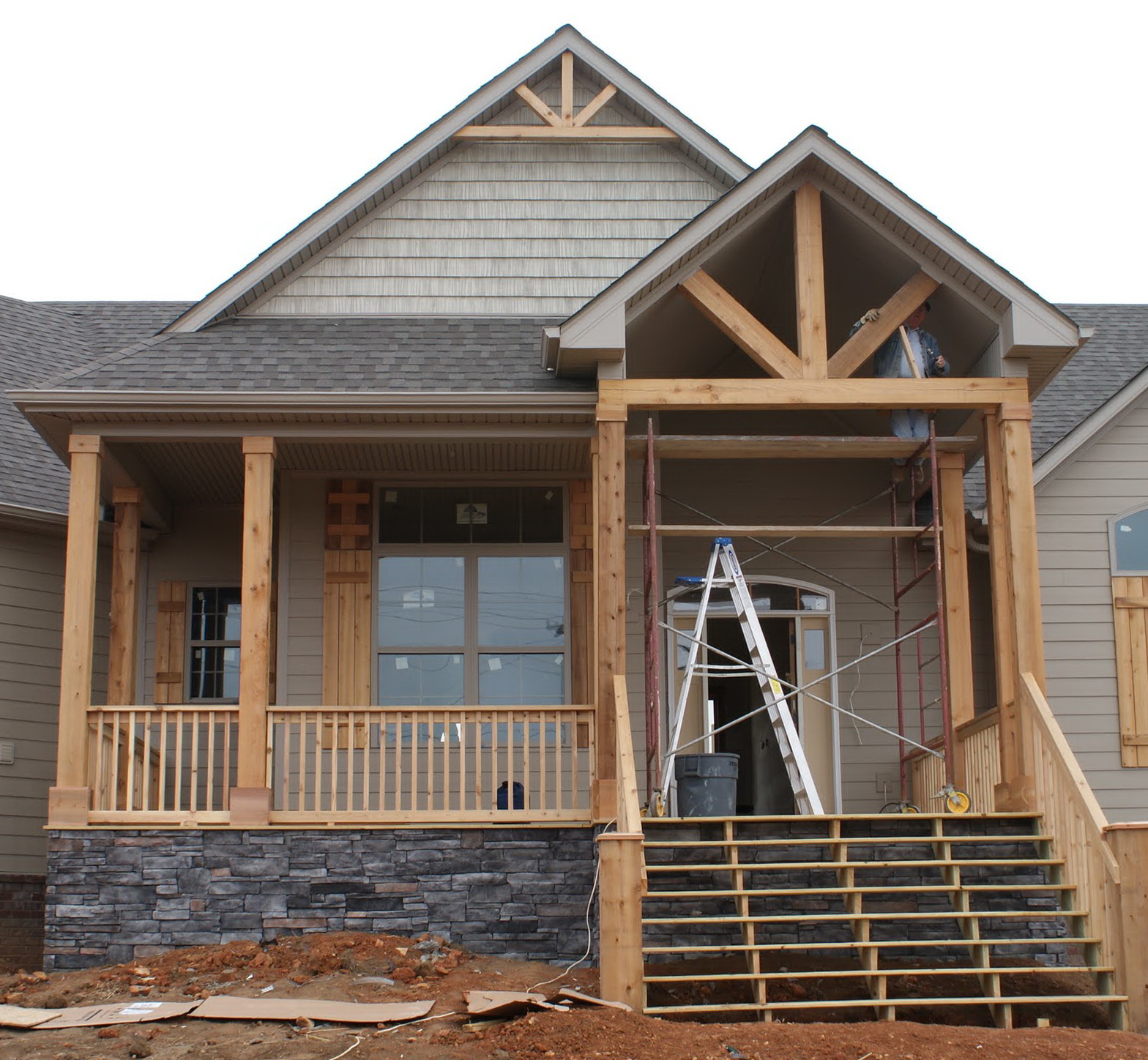 Cedar Posts Front Porch | Home Design Ideas